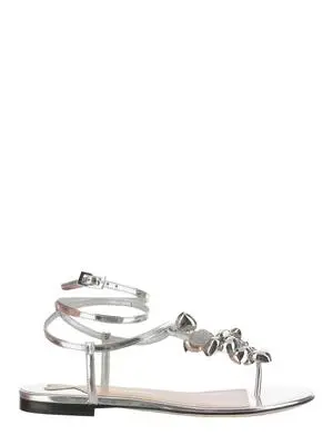 Mach & Mach Crystal-embellished Sandals - Silver