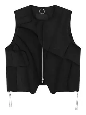 HELIOT EMIL Quilted Gilet - Black