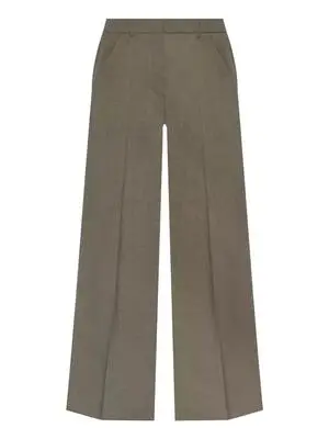 Kenzo Wide-leg Wool Trousers - Grey