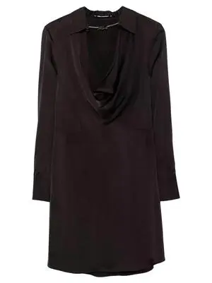 Karl Lagerfeld Logo-chain Detailed Mini Dress - Black