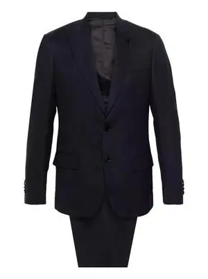 LARDINI Single-breasted Wool Suit - Blue