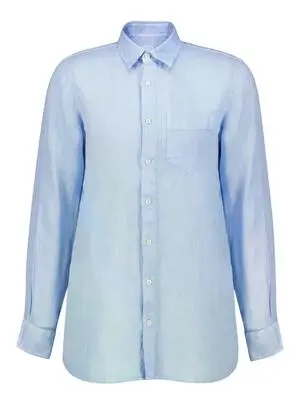 120% Lino Linen Shirt - Blue