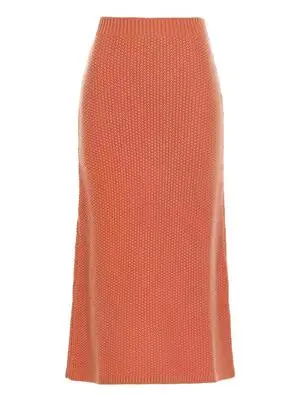 Chloé Knit Maxi Skirt - Orange