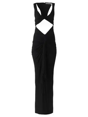 Christopher Esber Vivenda Draped Cut-out Maxi Dress - Black