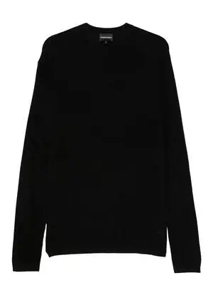 Emporio Armani Textured Sweater - Black