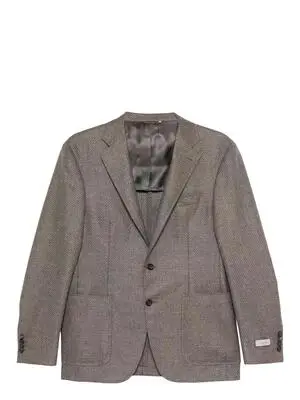 Canali Canali Single-Breasted Blazer Brown