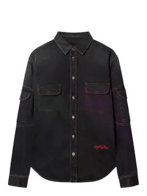 Off-White Script Samurai Shirt - Black