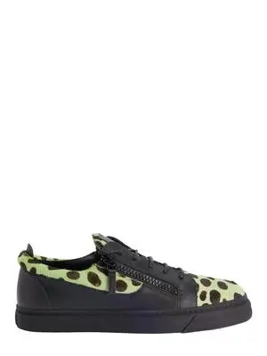 GIUSEPPE ZANOTTI Frankie Double-Zip Low-Top Sneakers Black
