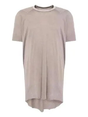 Boris Bidjan Saberi Round Neck Longline T-shirt - Grey