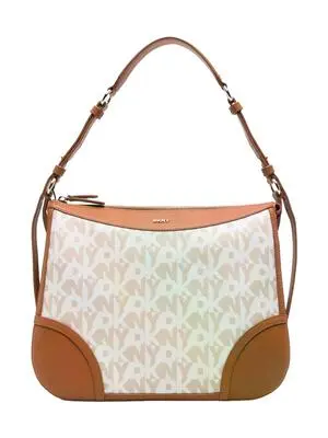 Dkny Gramercy Leather Shoulder Bag - Neutrals