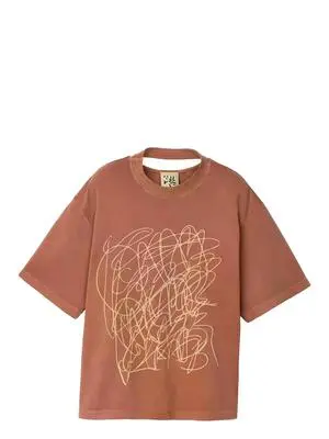 Camper Cut-out Detail T-shirt - Red