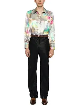 Martine Rose Floral-print Shirt - Grey