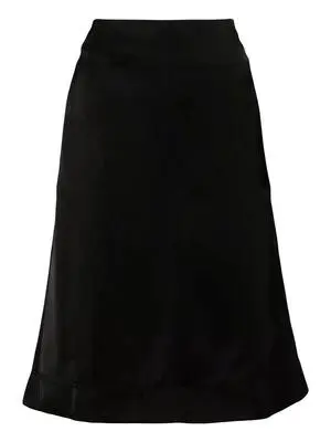 TOTEME Paneled Satin Midi Skirt - Black