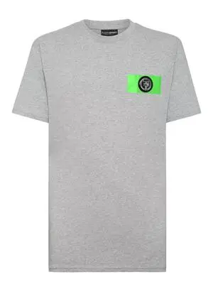 PLEIN SPORT Ss Logo-print T-shirt - Grey