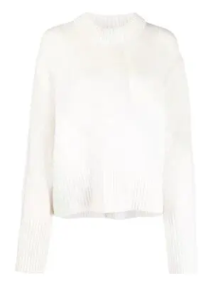 LISA YANG Crew-neck Cashmere Jumper - Neutrals