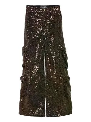 Amiri Sequin Cargo Pants - Brown