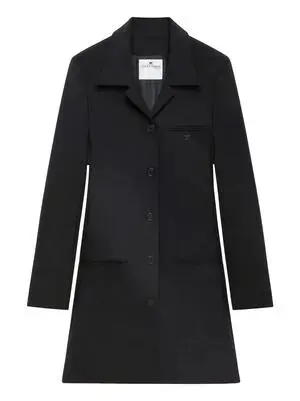 COURREGES A-line Coat - Black