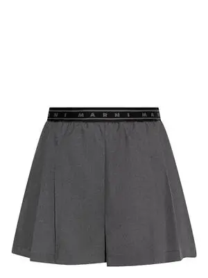 Marni Pleated Shorts - Grey
