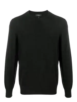 Theory Long Sleeve Knitted Jumper Black