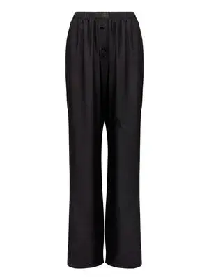 MAISON MARGIELA Silk Palazzo Trousers - Black
