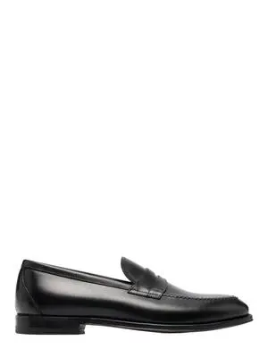 SCAROSSO Stefano Leather Loafers - Black