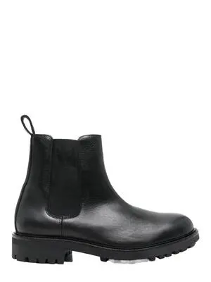 Calvin Klein Leather Chelsea Boots - Black