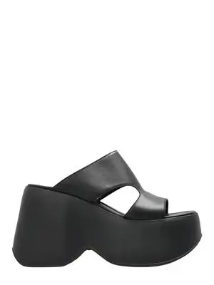 VIC MATIE Yoko Platform Sandals - Black