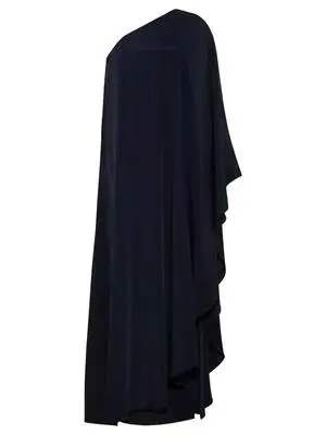 Adam Lippes Navy One-shoulder Midi Dress - Blue
