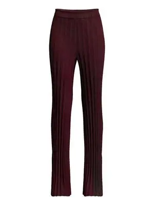 MARGHERITA MACCAPANI Knitted Trousers With Elasticated Waistband - Red
