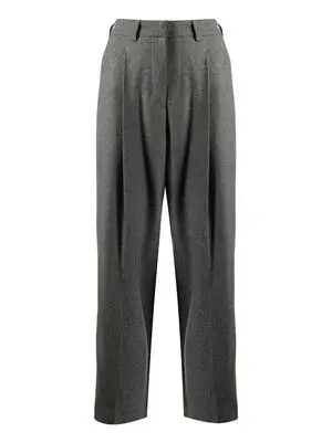 MAISON JEJIA High-waist Cropped Trousers - Grey