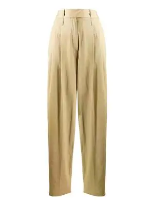 MAISON JEJIA High-waisted Tapered Trousers - Neutrals