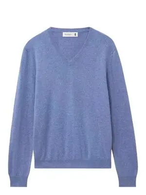 Pringle Of Scotland V-neck Cashmere Jumper - Blue