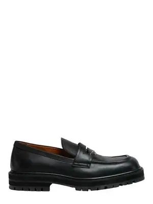 Marni Ring Embellishment Loafers - Black