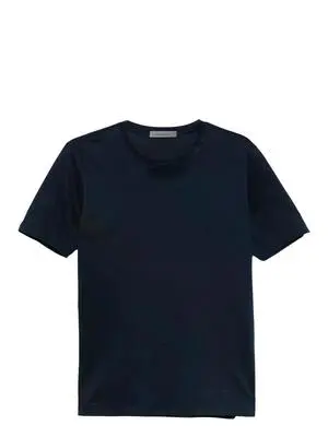 Corneliani Embroidered-logo T-shirt - Blue