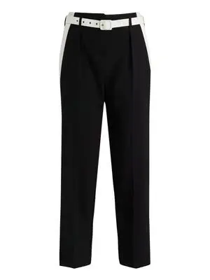 SIMONA CORSELLINI Two-tone Trousers - Black