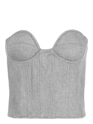 Rokh Bustier Top - Grey