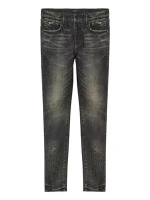 PURPLE BRAND Washed Denim Slim Jeans - Black