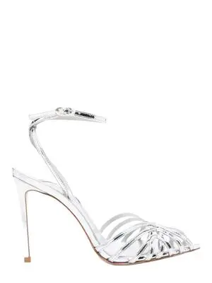LE SILLA 110mm Embrace Stiletto Sandals - Silver