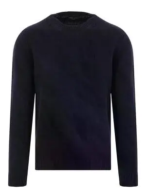 ROBERTO COLLINA Crew-neck Merino Jumper - Blue