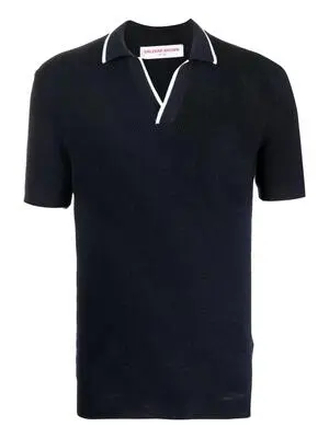 Orlebar Brown Horton Striped Polo Shirt - Blue