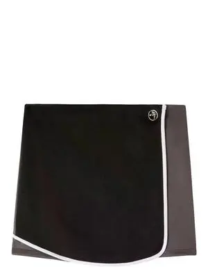 AMBUSH Layered Pleated Miniskirt - Black