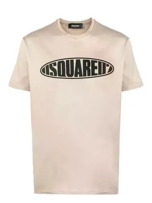 Dsquared2 Logo-print Short-sleeve T-shirt - Neutrals