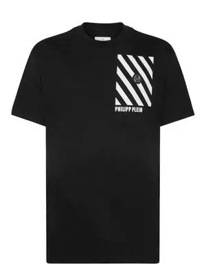 Philipp Plein Logo-appliqué Cotton T-shirt - Black