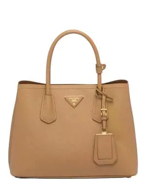 Prada Saffiano Leather Tote - Brown