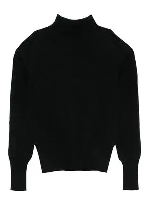 D.exterior Turtleneck Wool-blend Sweater - Black