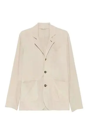 BARBA NAPOLI Dallas Suede Blazer - Neutrals