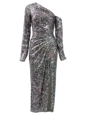 Tadashi Shoji Sevilla Off-the-shoulder Sequin Dress - Neutrals