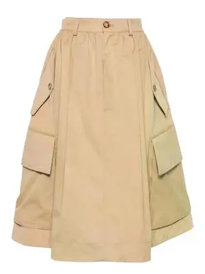 Moschino Cotton Cargo Skirt - Neutrals