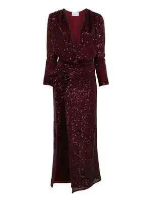 ANA RADU Sequin-embellished Bodysuit And Skirt Set - Red