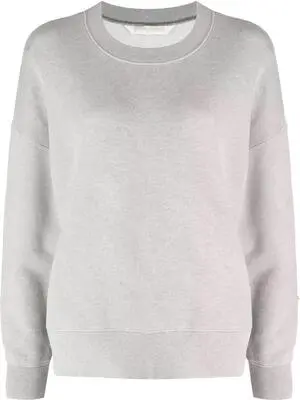 Palm Angels Logo-print Star-patch Cotton Sweatshirt - Grey